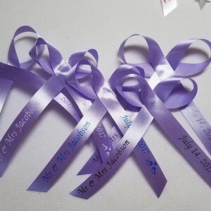 Personalized Wedding Ribbons Bridal Shower or Anniversary - Etsy