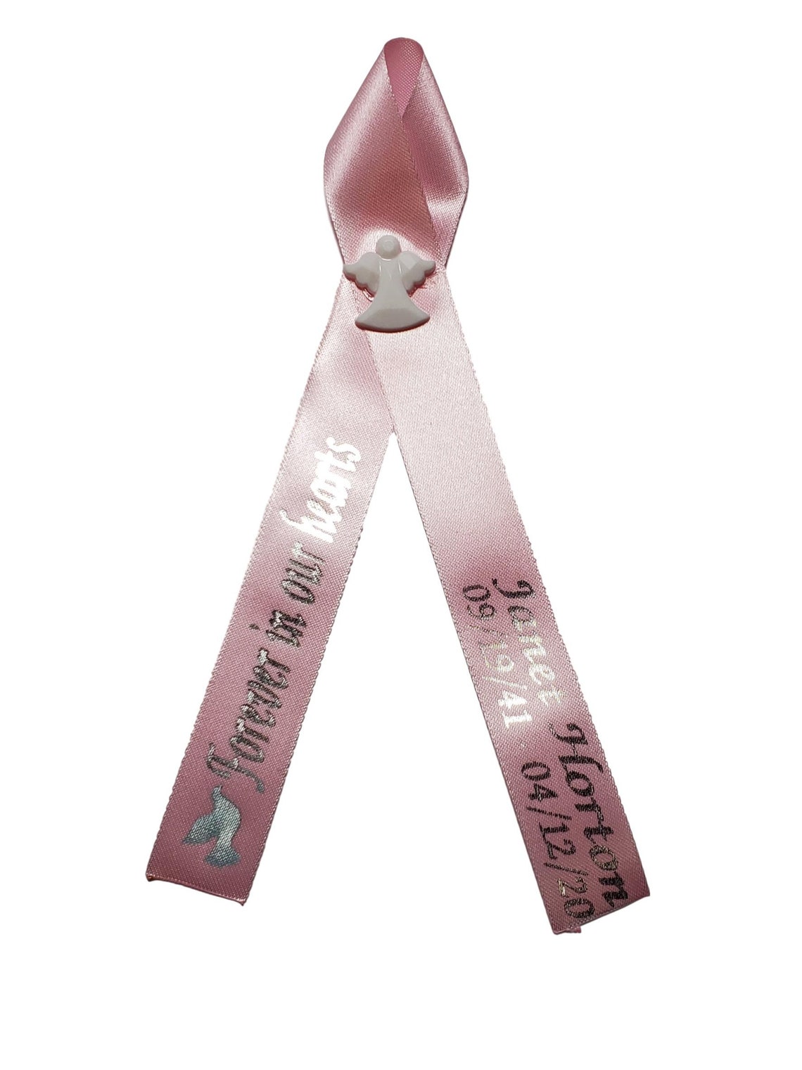 Personalized Memorial Ribbon Pins for Funeral or Celebration - Etsy