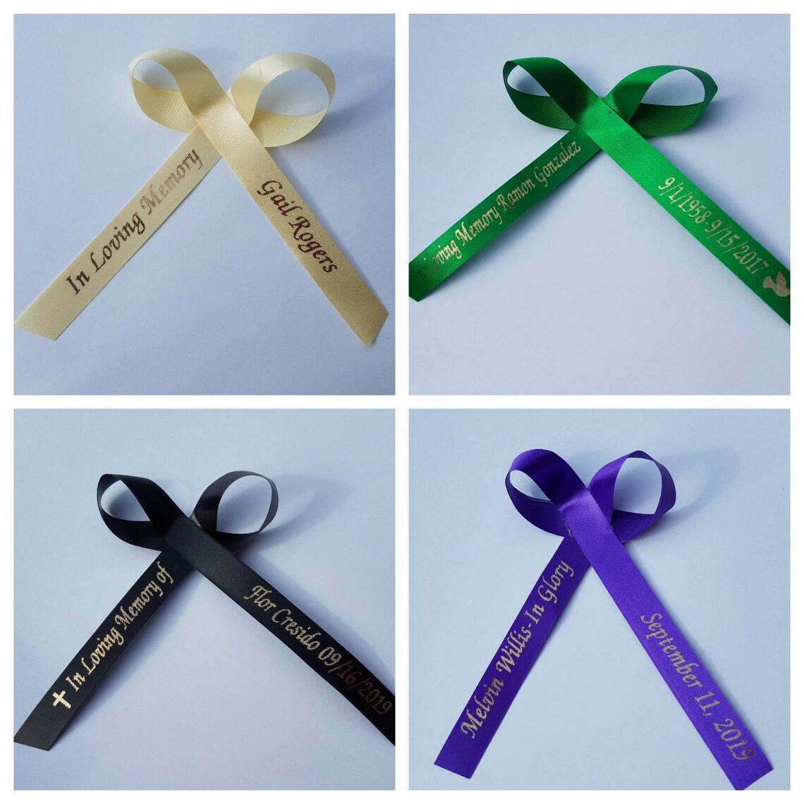 Personalized Memorial Ribbons for Celebration of Life Party - Etsy