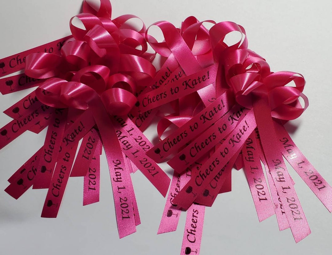 Baby Shower Ribbons Personalized Baptism Assembled & Custom - Etsy