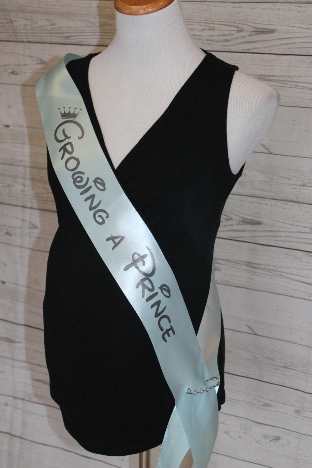 Growing a Prince Sash Baby Shower Sash Mom to Be Disney | Etsy