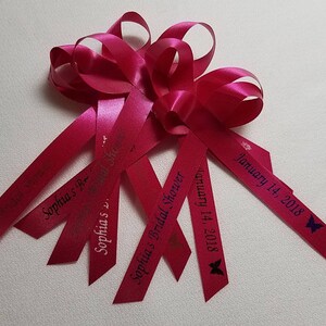 Personalized Wedding Ribbons Bridal Shower or Anniversary - Etsy