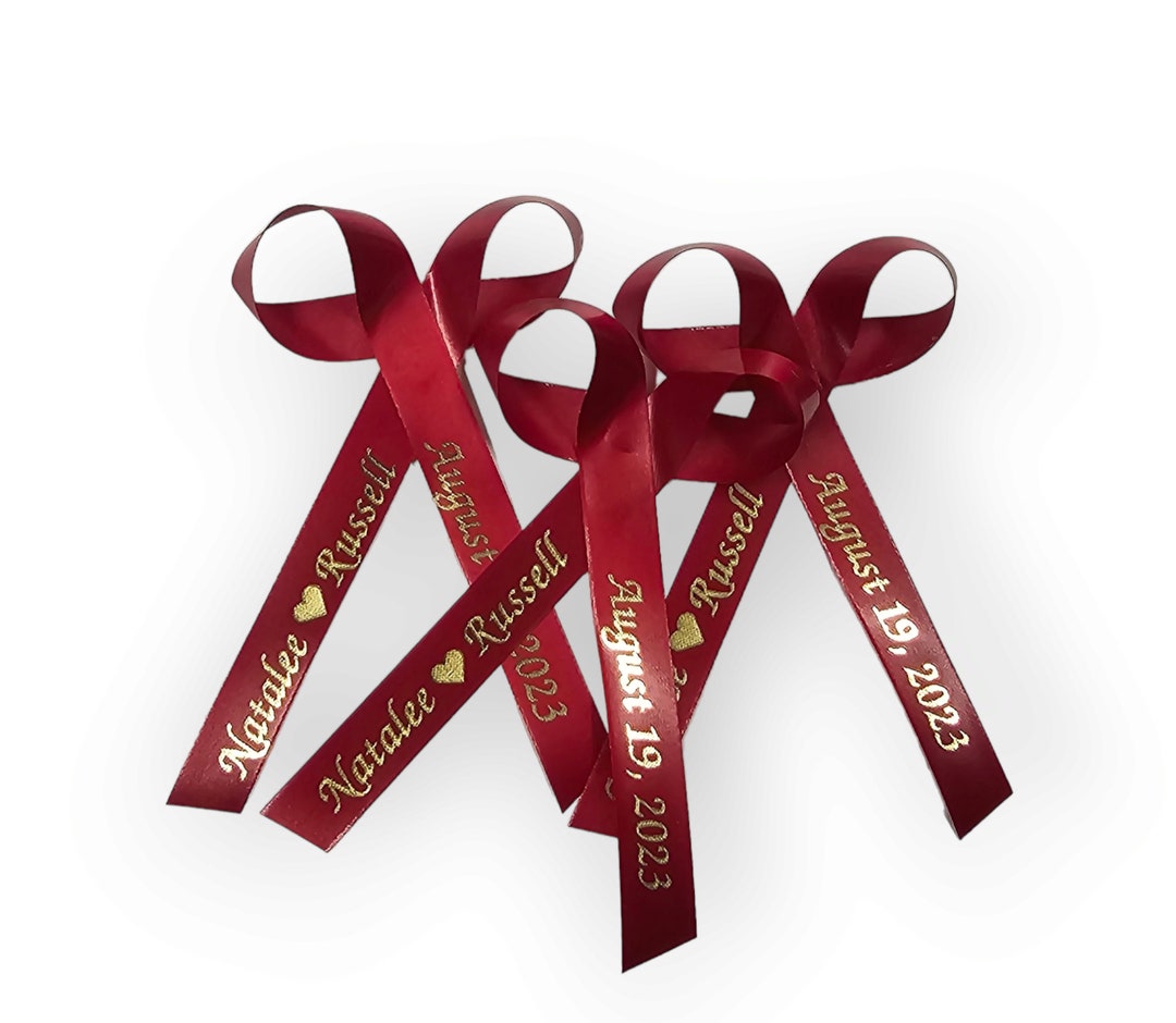 Personalized Ribbons Bridal Shower Wedding Birthday Party Baby - Etsy