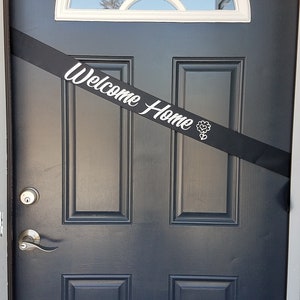 Personalized Welcome Home Door Sash Housewarming Real Estate Agents Buy ...