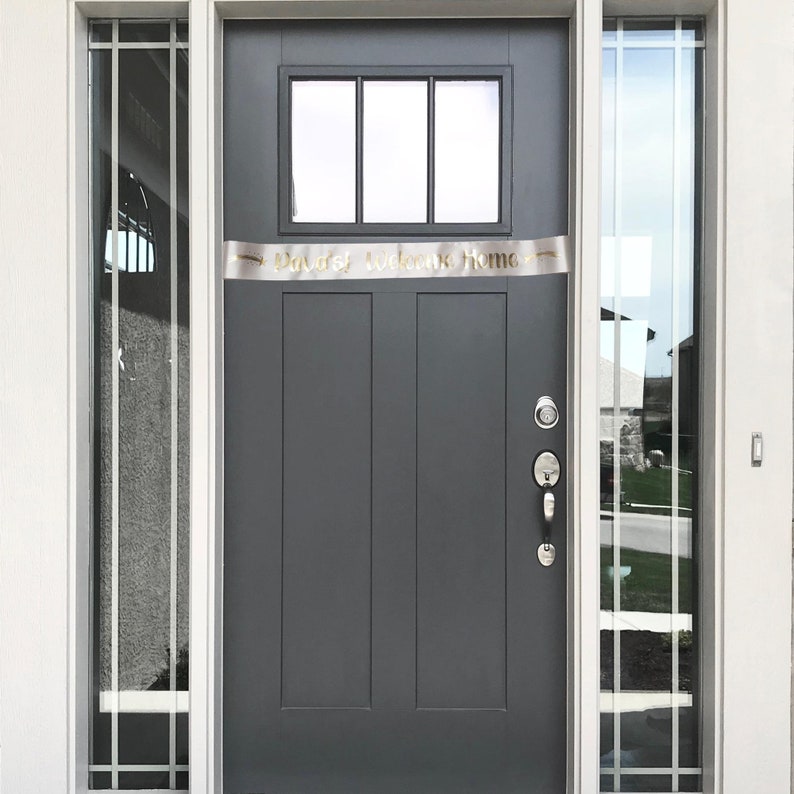 Personalized Welcome Home Door Sash - Custom Housewarming Decor - Etsy