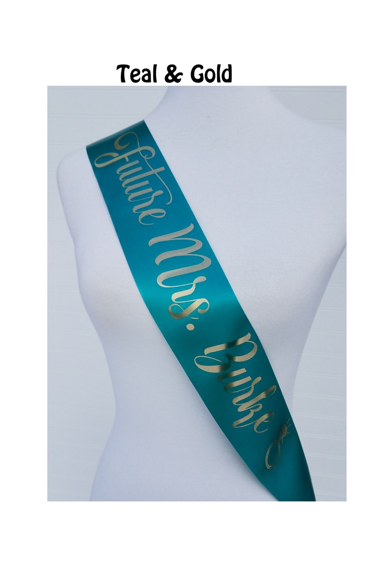 Bachelorette Party Sash Personalized for Bride to Be to Wear - Etsy