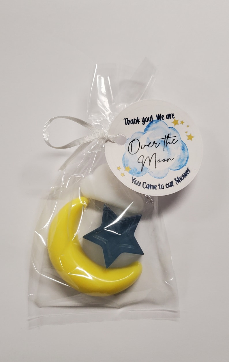 Over the Moon Twinkle Little Star Baby Shower Favors Custom - Etsy