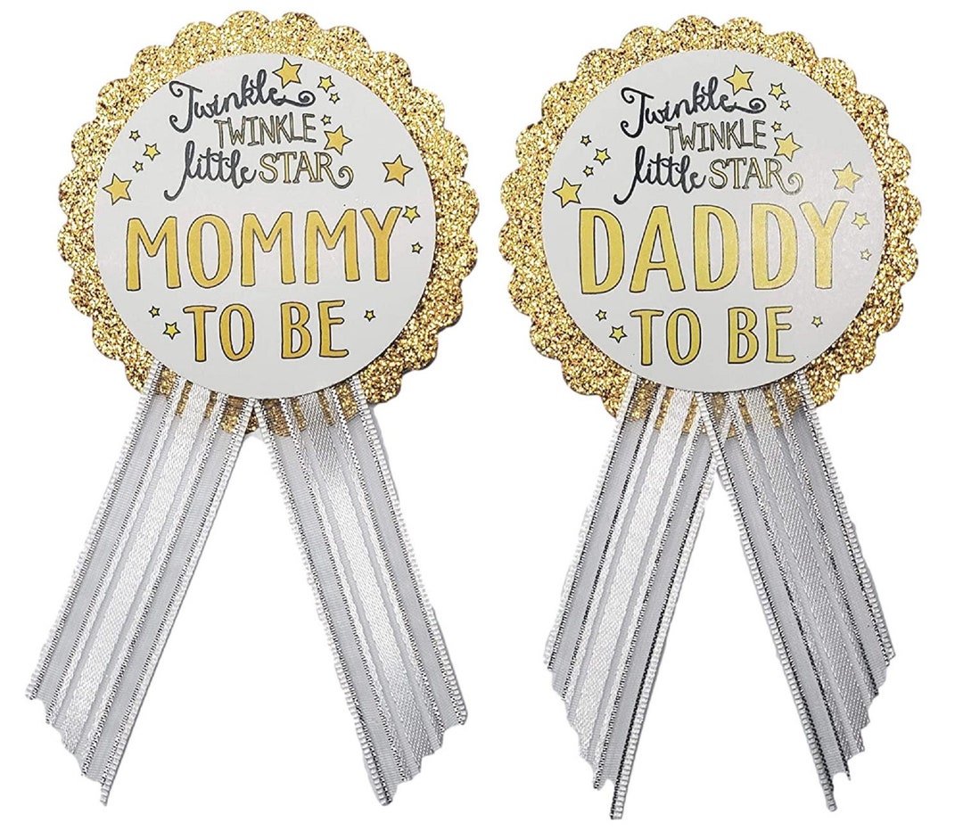 Twinkle Little Star Baby Shower Pin: Mommy/daddy to Be - Etsy