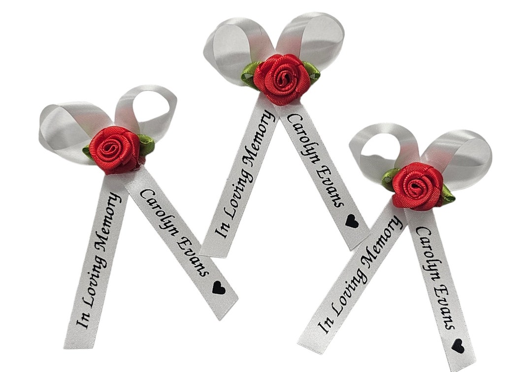 25 Personalized Ribbons Bridal Baby Shower Wedding or Quinceanera ...