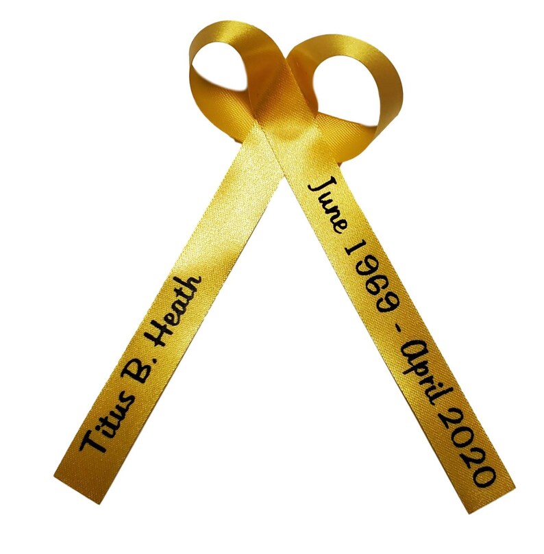 Personalized Memorial Ribbons for Celebration of Life Party - Etsy