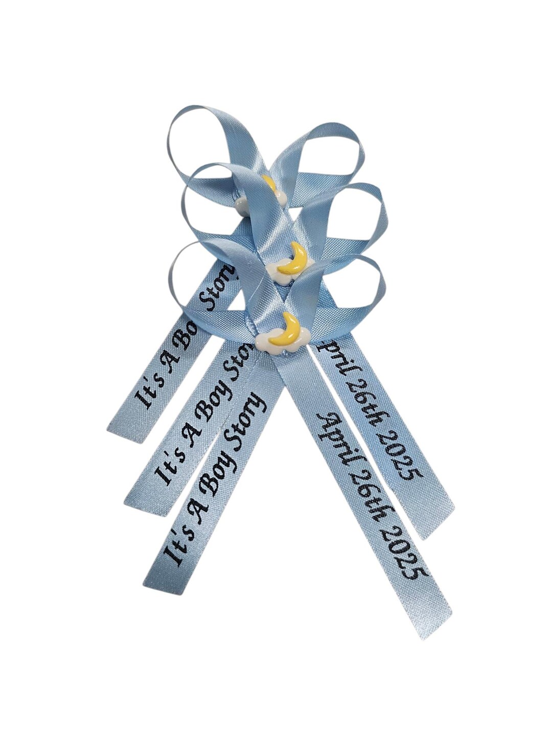 Baby Shower Ribbons - Personalized Baptism Assembled & Custom Wording ...