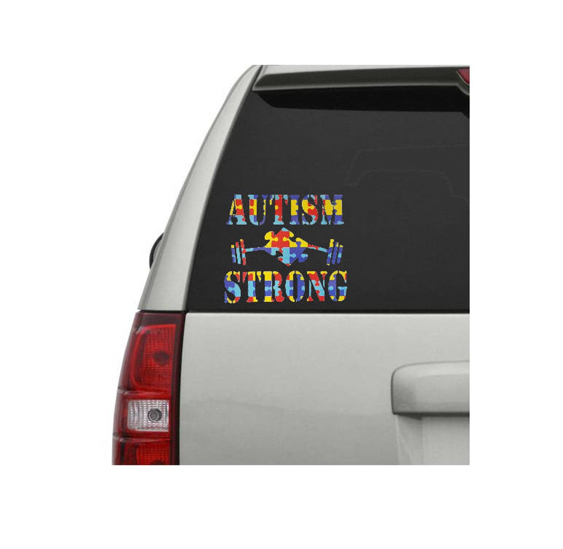 Autism Awareness Car Decal Autism Strong Support Puzzle | Etsy