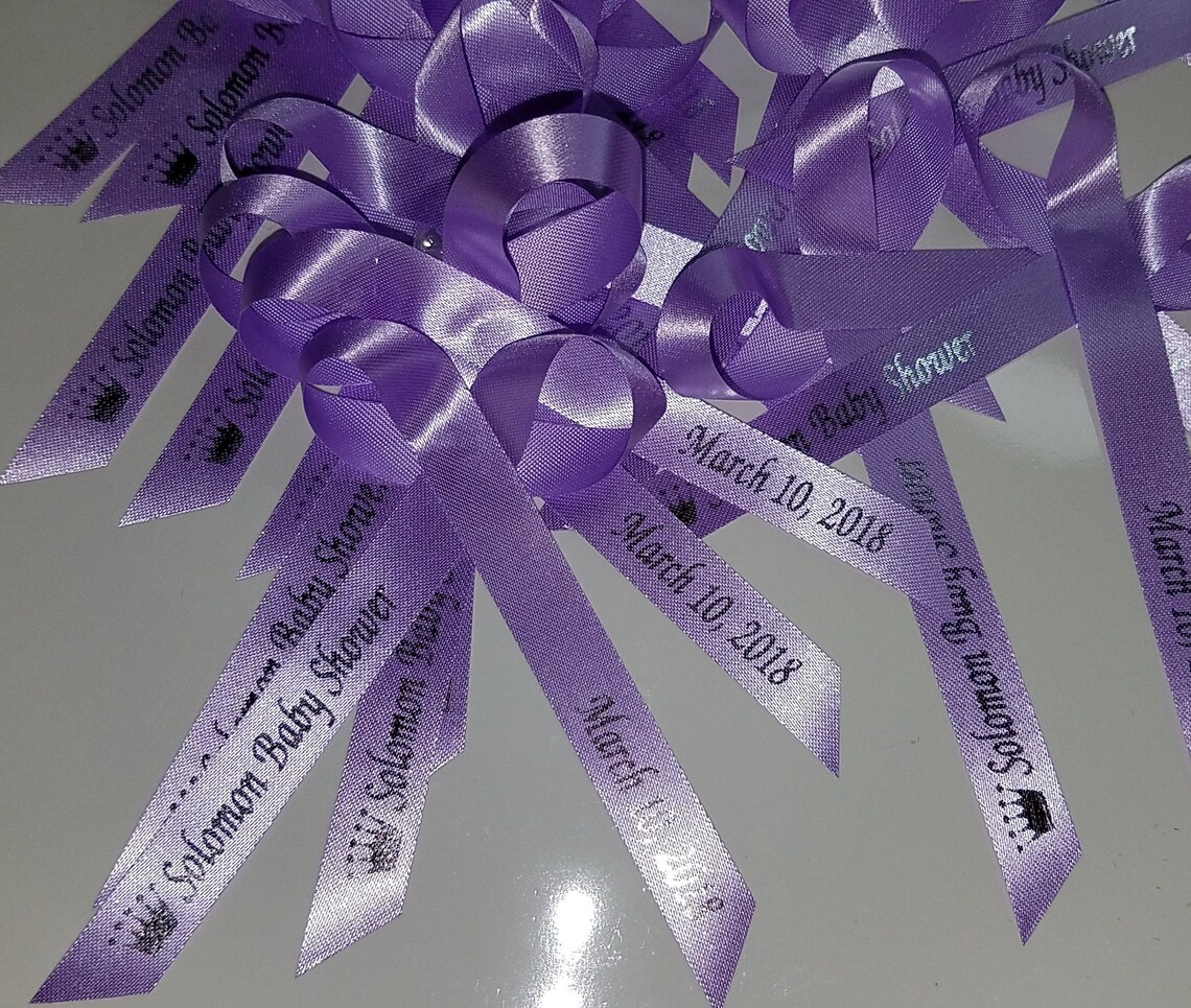 Personalized Ribbons Bridal Shower Birthday Party Wedding | Etsy