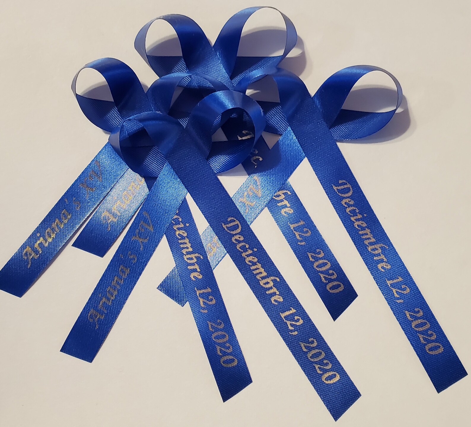 Personalized Wedding Ribbons Bridal Shower or Anniversary - Etsy