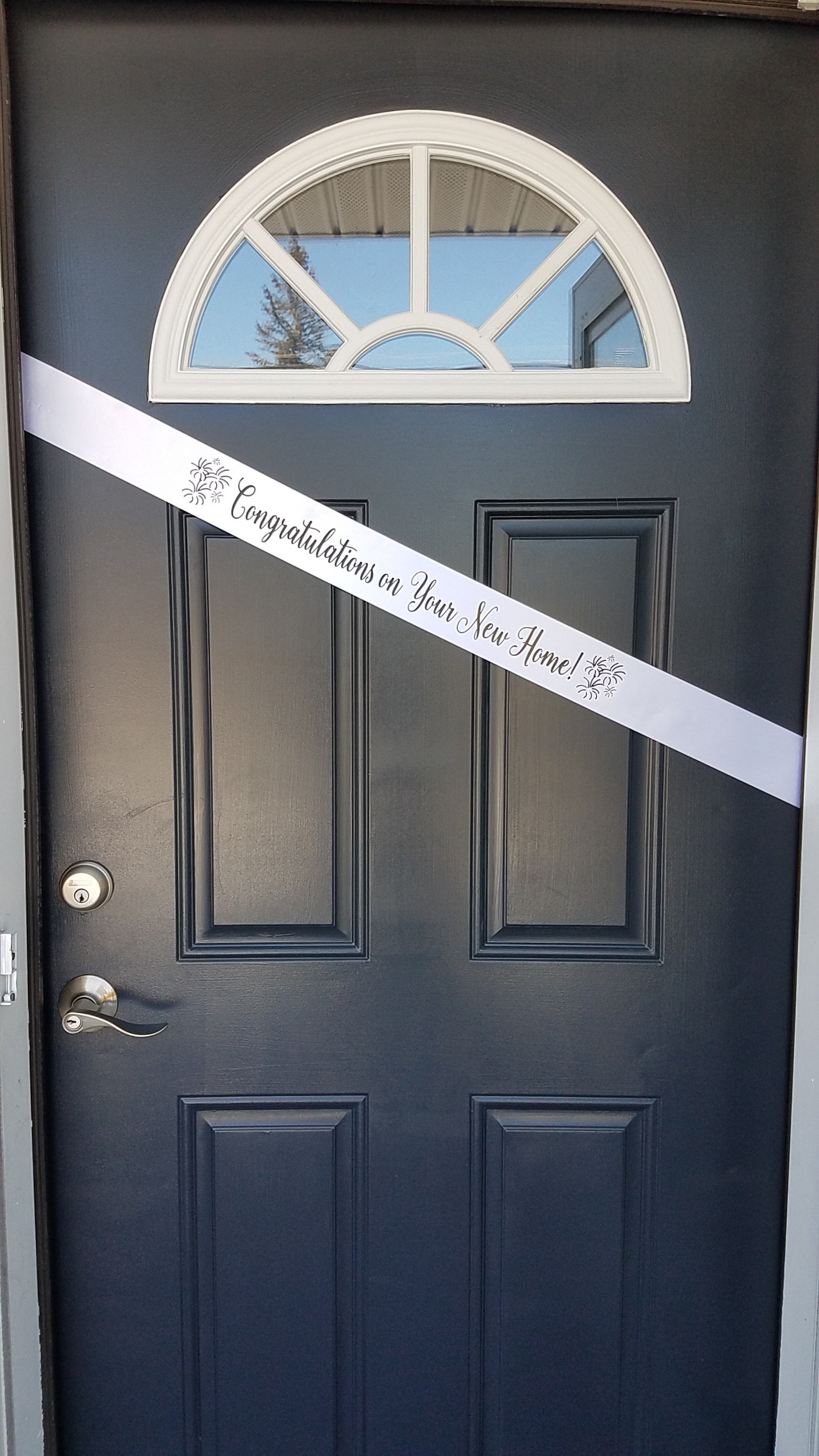 Personalized Welcome Home Door Sash Housewarming Real Estate | Etsy