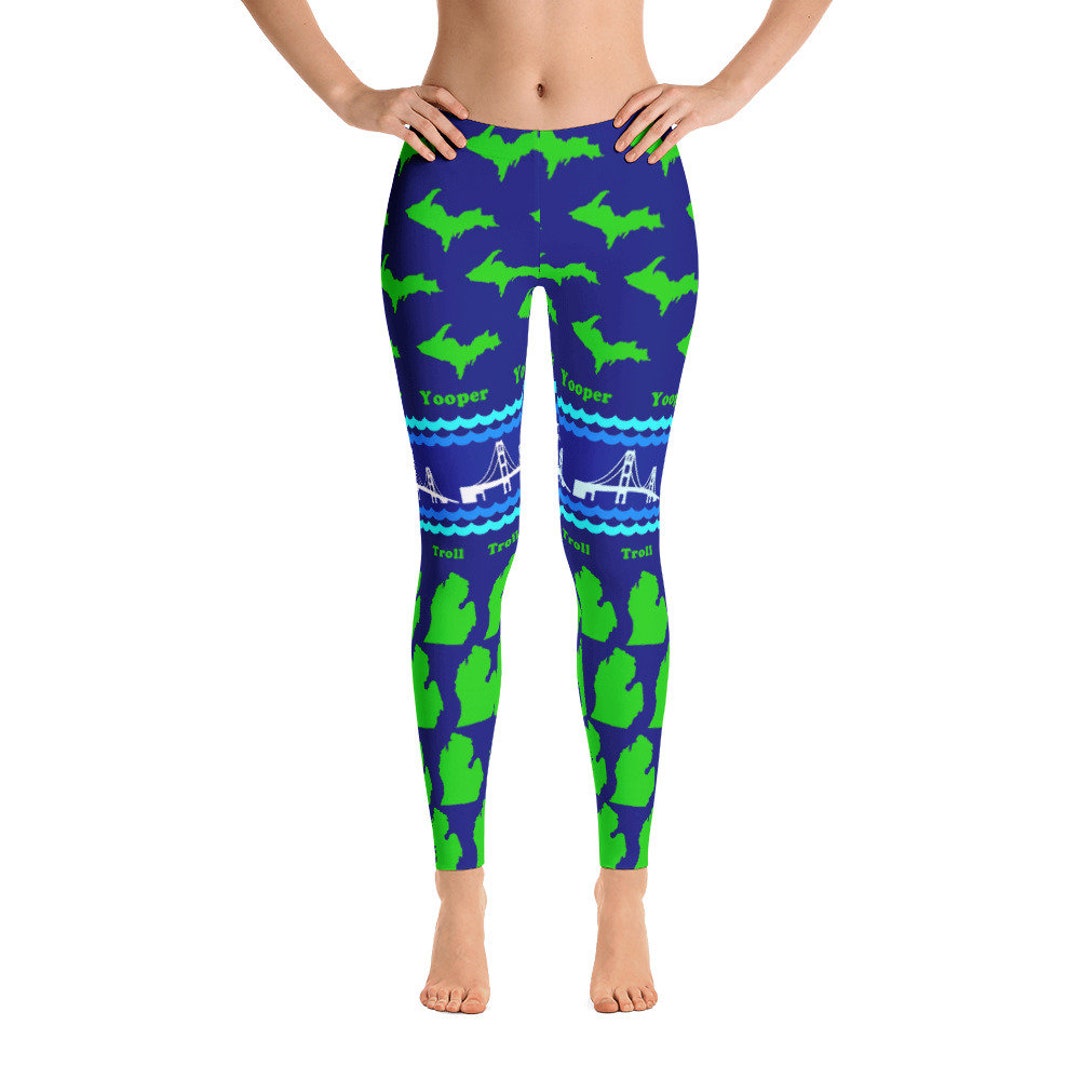 Michigan Gift for Her Yooper & Troll Leggings for Women Souvenier Gift ...
