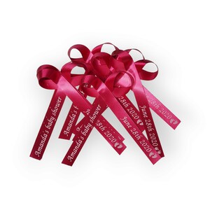 Baby Shower Ribbons Personalized Baptism Assembled & Custom Wording ...