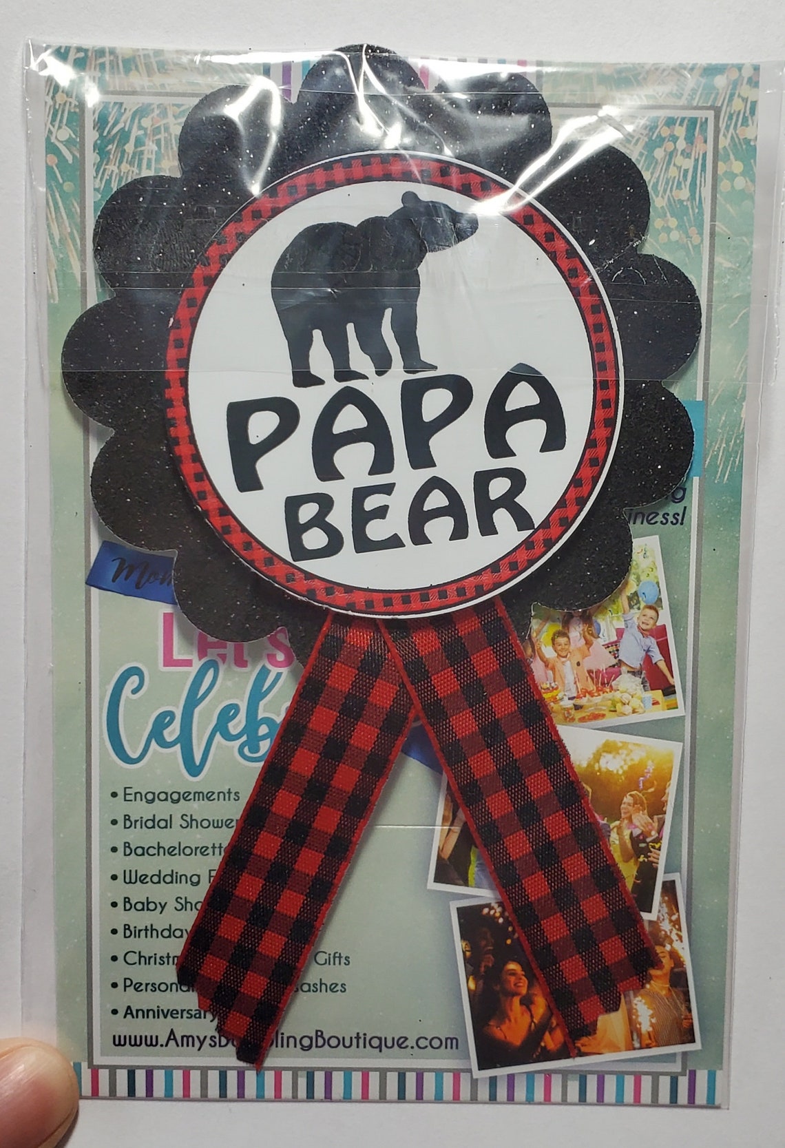 Mama & Papa Bear Baby Shower Sash Pin to Wear at Woodland Shower or ...