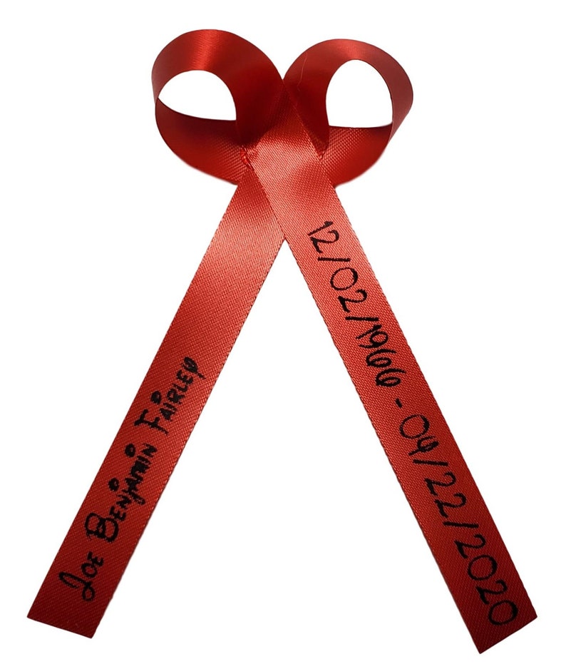 Personalized Memorial Ribbons for Celebration of Life Party | Etsy