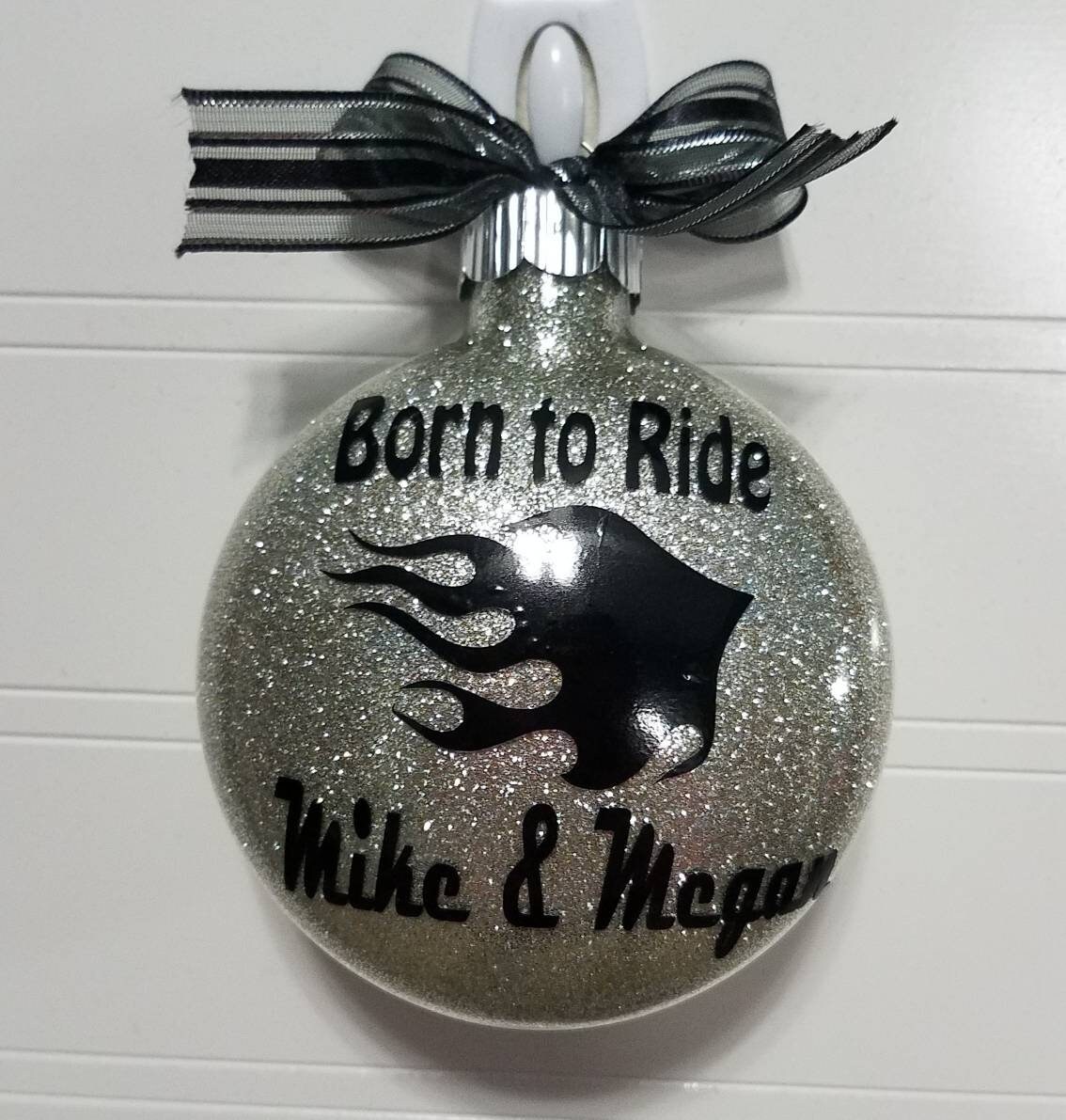 Personalized Motorcycle Christmas Ornament, Custom Made Biker Gift for ...