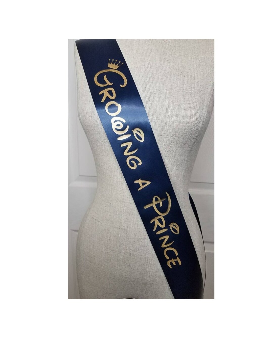 Growing a Prince Sash Baby Shower Sash, Mom to Be Disney Inspired for ...