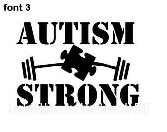 Autism Awareness Car Decal Autism Strong Support Puzzle | Etsy