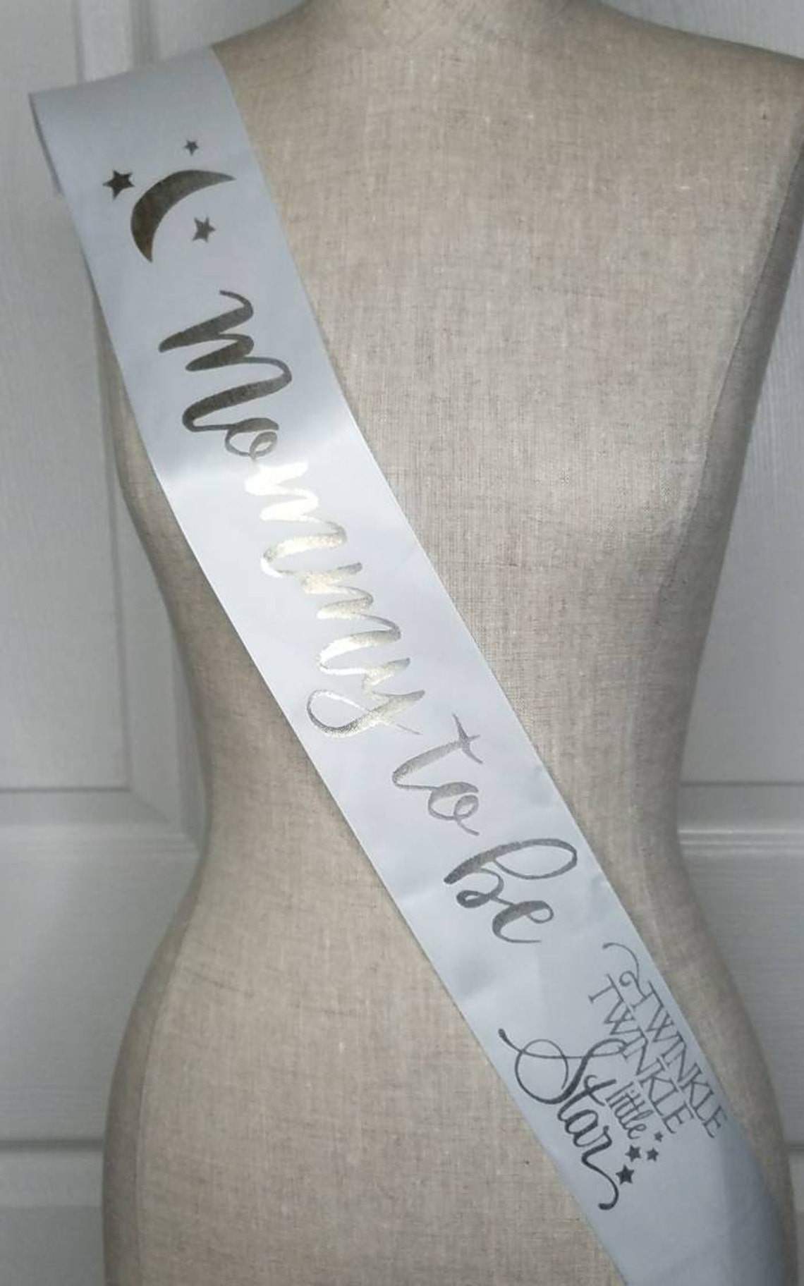 Twinkle Twinkle Little Star Baby Shower Sash - Mom to Be Sash to Wear ...