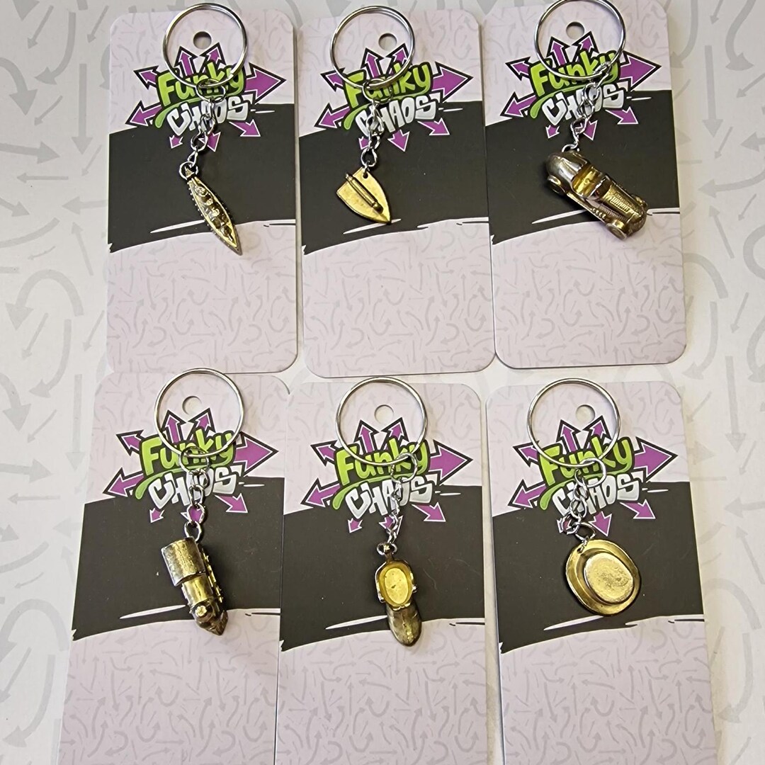 Monopoly Keychain Gold Upcycle Vintage Game Piece 6 Different Pieces - Etsy