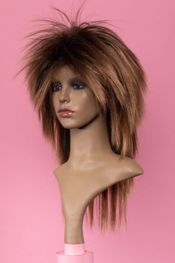 Tina Turner Inspired Brown Wig Jareth Goblin King Labyrinth Party 80s ...
