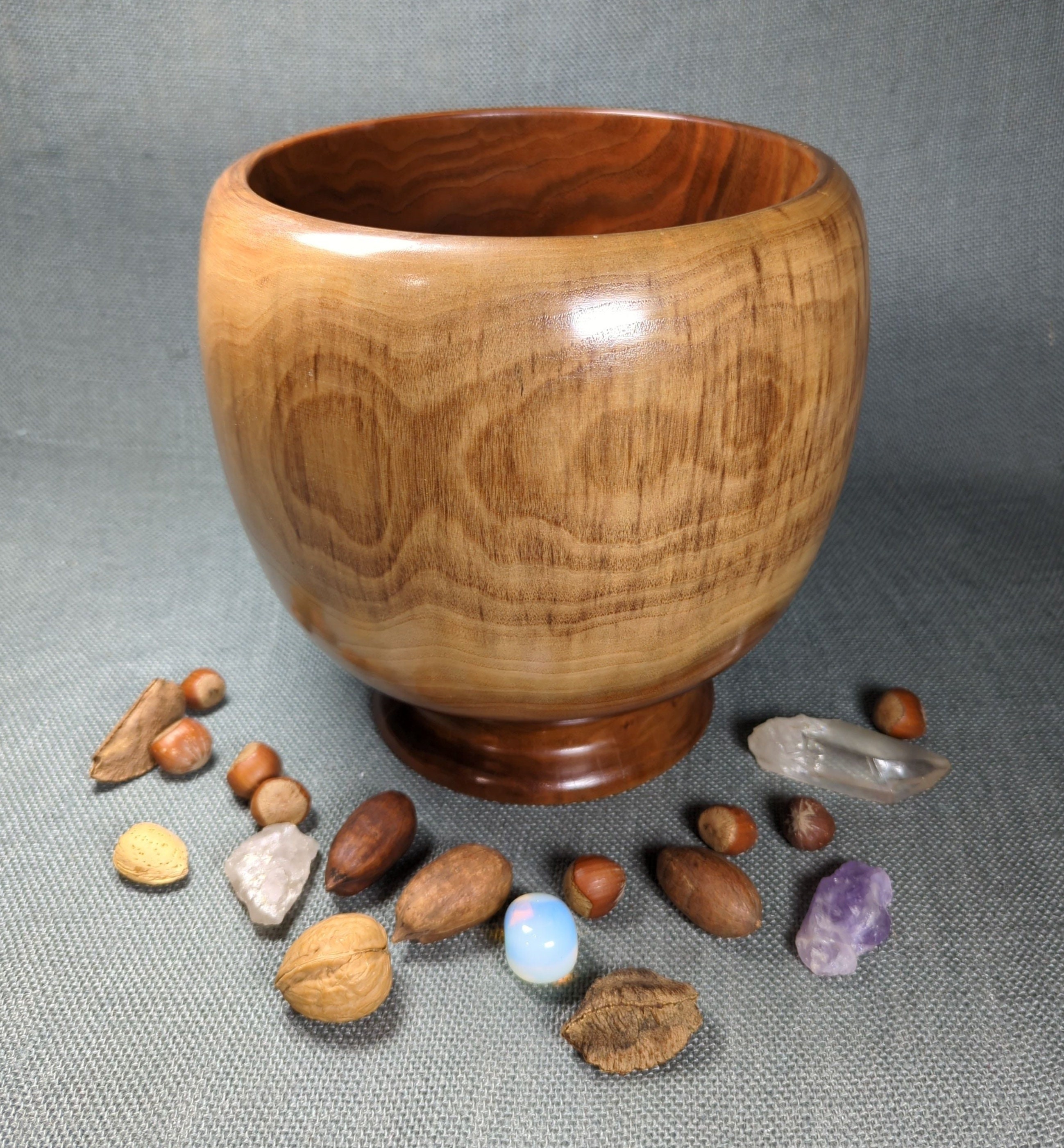 Hand Turned Black Walnut Wood Large Bowl - Etsy