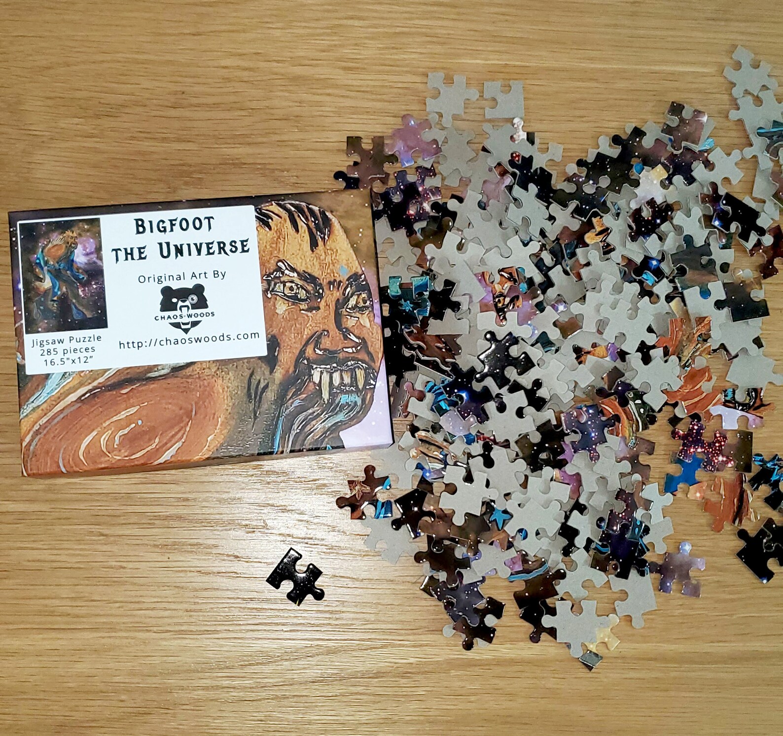 Bigfoot jigsaw puzzle Psychedelic unique and one-of-a-kind | Etsy