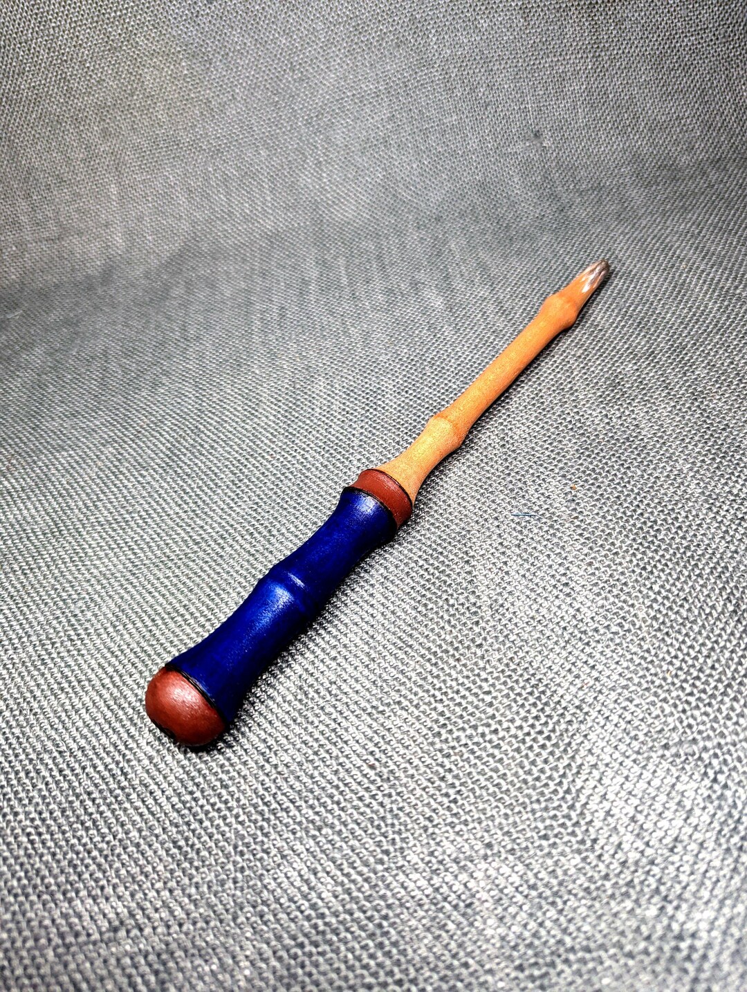 Hand Turned Wood Wand – Blue Handle, Magic Decor - Etsy