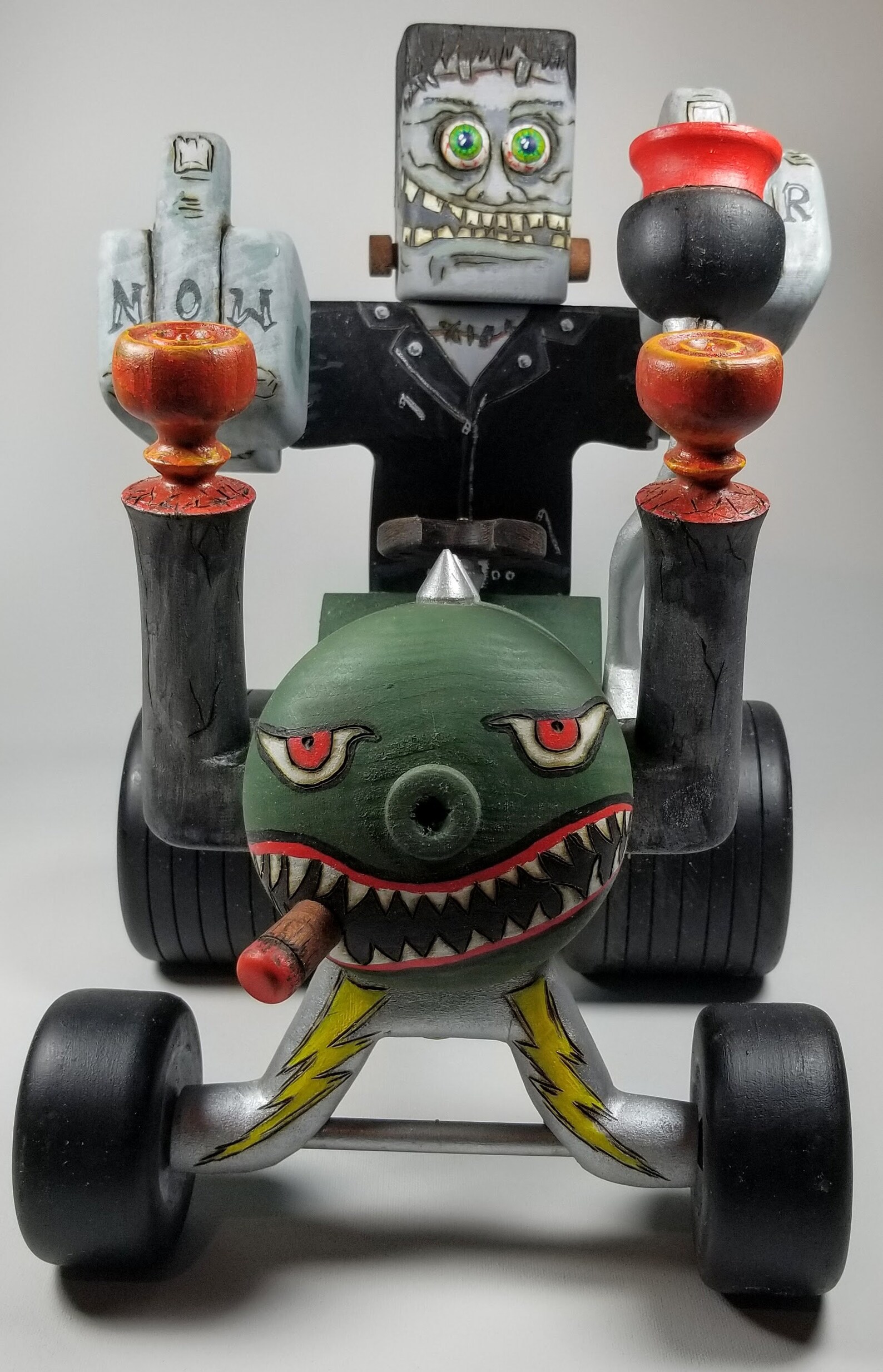 Frankenstein's Monster Rat Fink Rat Rod Bomb Sculpture - Etsy