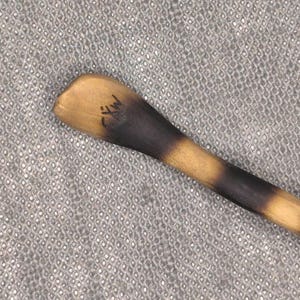 Wood Spoon Hand Carved, Shou Sugi Ban, Black Handle: Cooking, Serving ...