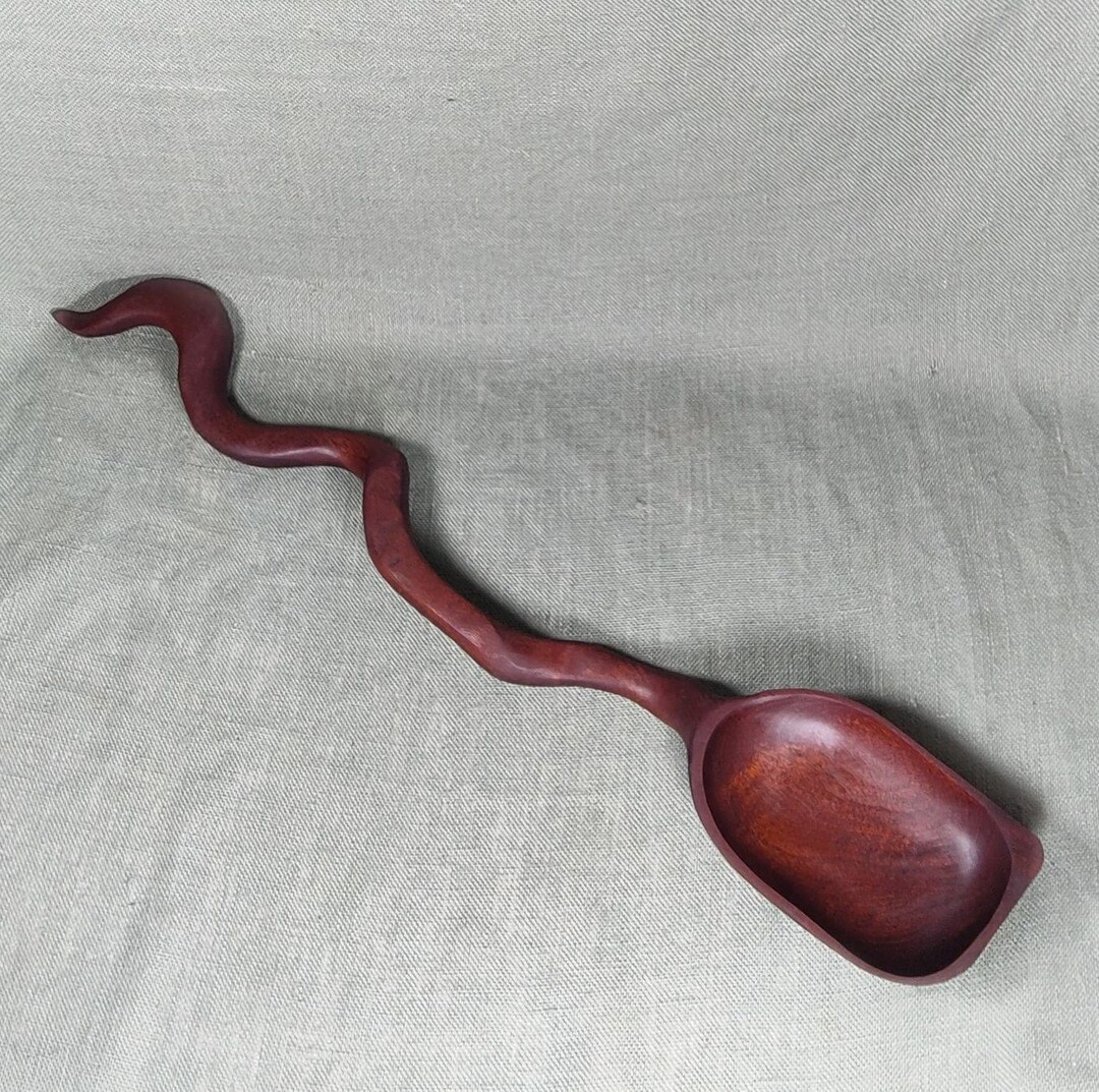Extremely Large Ladle, 33" Carved Mahogany Wood for Stews & Brew in ...