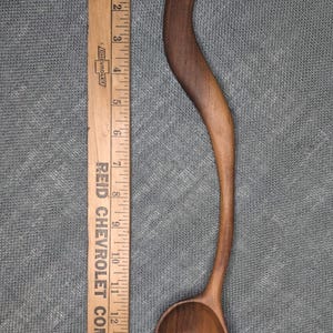 Black Walnut Wood Spoon - Great for Cooking, Serving in Natural Kitchen ...