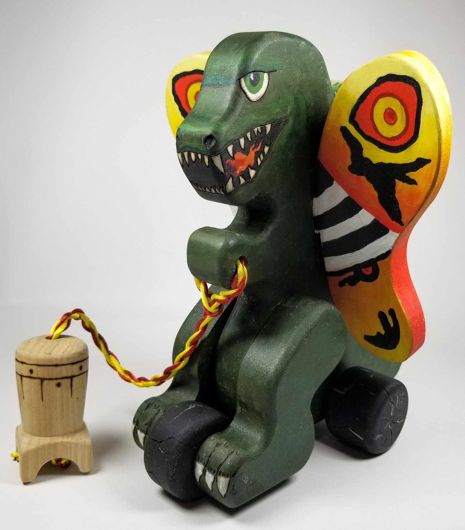 Godzilla Mothra Mothzilla Wooden Toy Sculpture Original - Etsy