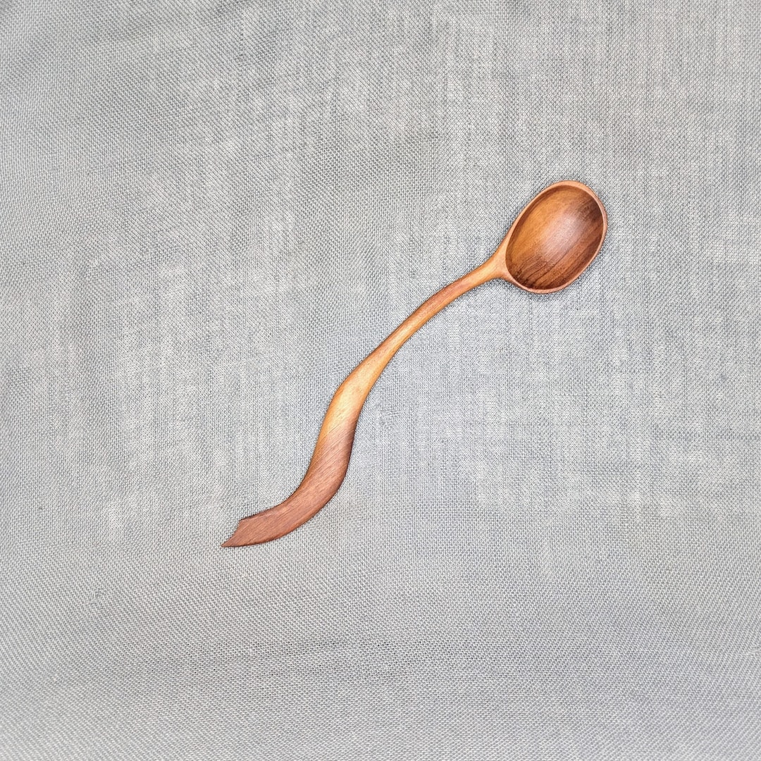 Black Walnut Wood Spoon - Great for Cooking, Serving in Natural Kitchen ...