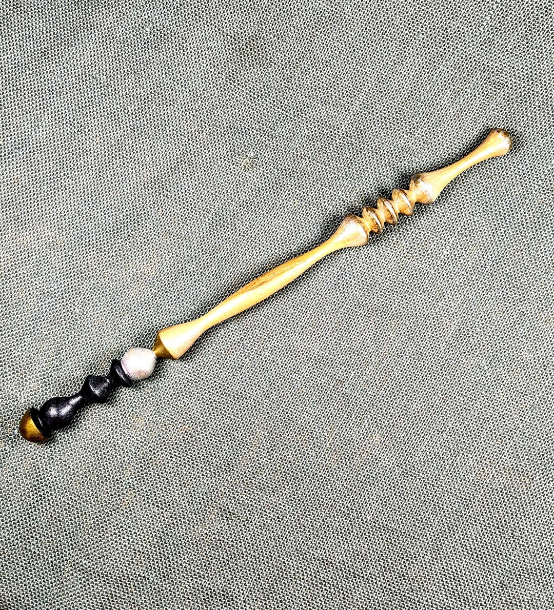 Hand Turned Wooden Wand – Fantasy Cosplay Prop, Artist Signed - Etsy