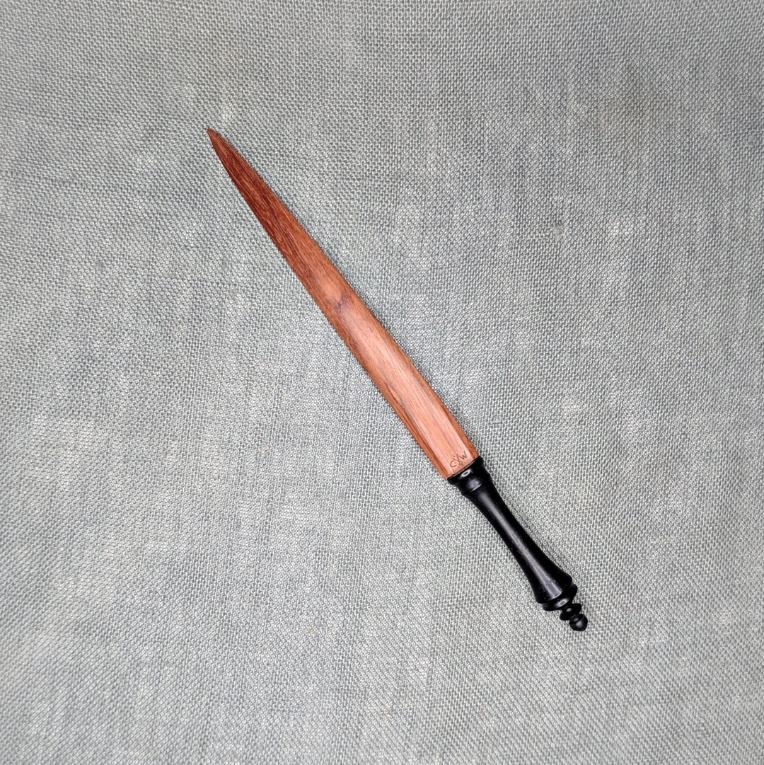 Wood Knife Athame With Black Ebony Handle - Perfect for Utilitarian ...