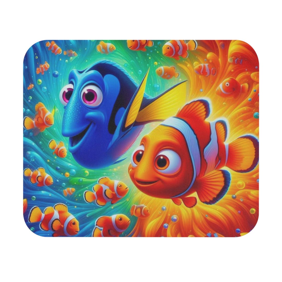 Fish Mouse Pad, Ocean Theme, Kids Mouse Pad, Office Decor, Desk Decor ...