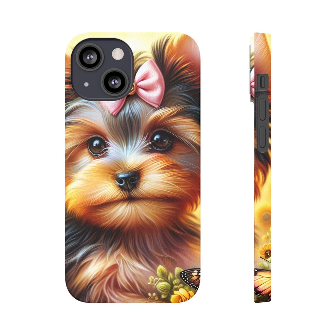 Adorable Yorkie Puppy Phone Case for Iphone, Samsung Galaxy- Cute ...