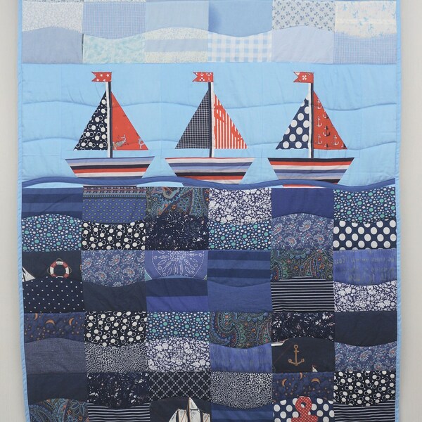 Nautical Quilt - Etsy