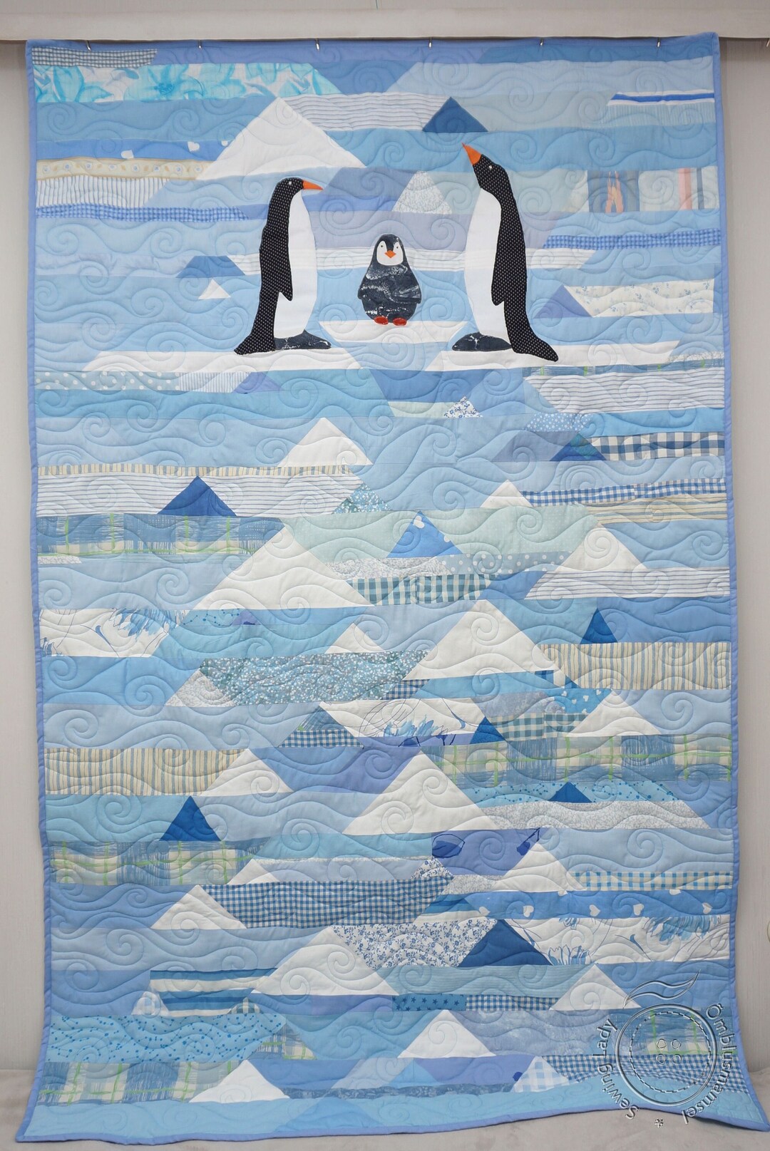 Penguin Family Patchwork Blanket, - Etsy