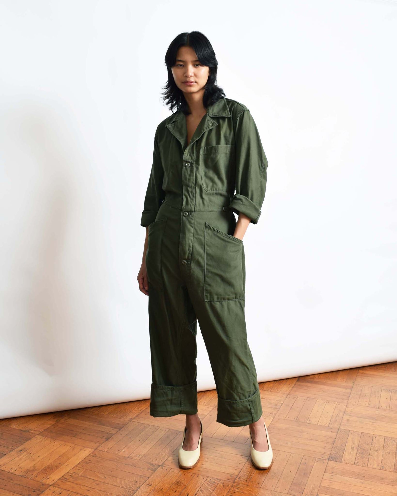 Vintage Flight Suit Mechanic Coveralls Boiler Suit Work Wear Jumpsuit ...