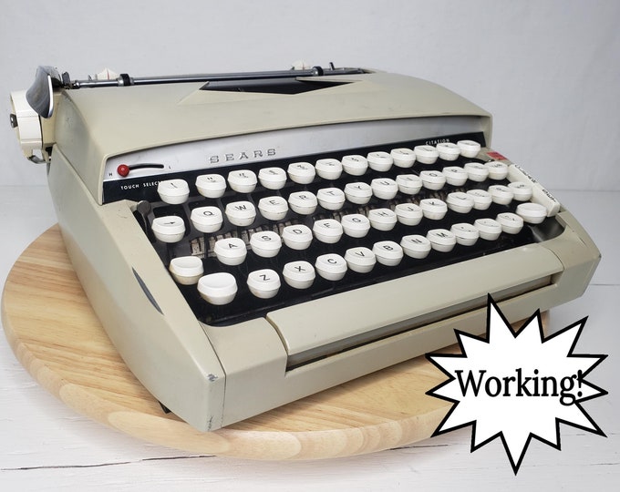 Cursive Font Sears Tower Citation Working Typewriter & Case (by Smith ...