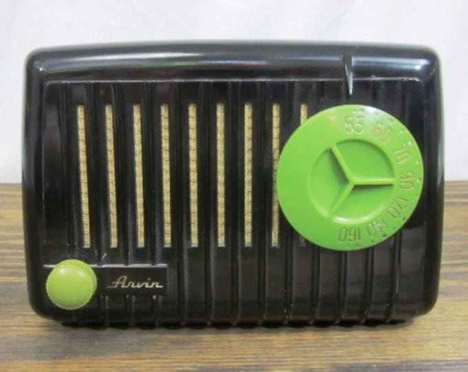 Working Vintage Arvin Tube Radio - Brown & Green Table Top Model - Etsy