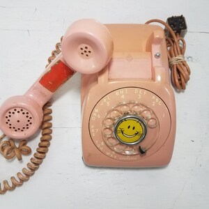 Pink Rotary Desk Phone - Free Shipping to the Lower 48! - Etsy