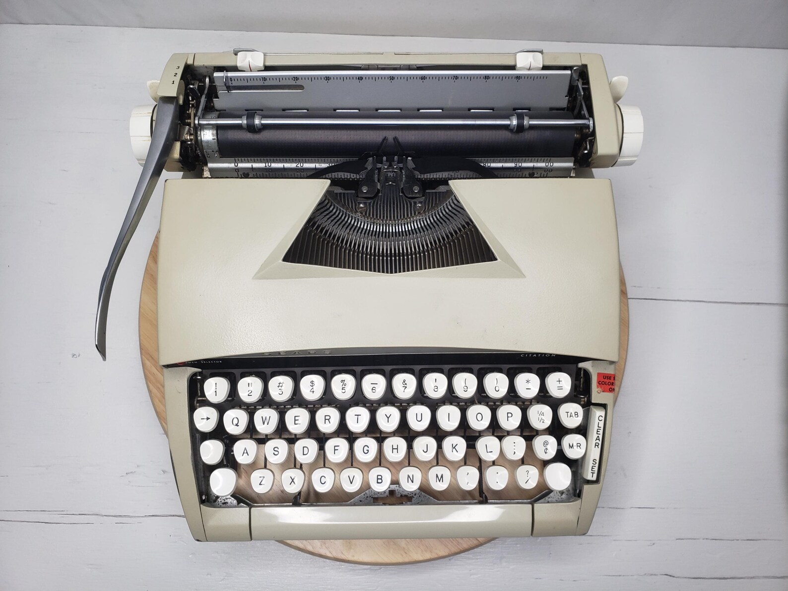 Cursive Font Sears Tower Citation Working Typewriter & Case by Smith ...