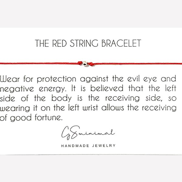 Red String Bracelet - Etsy